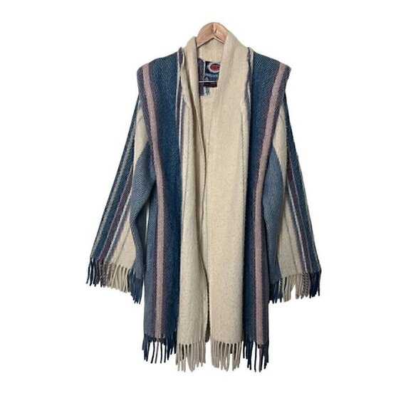 Vintage | Jackets & Coats | Vintage Berger Pledd Norway Wool Fringe Jacket Coat Shawl | Poshmark